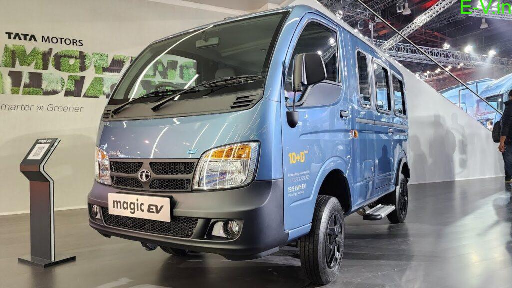 Tata Magic Electric 10 Seater EV Debuts – Range Up To 140 Km - India's ...