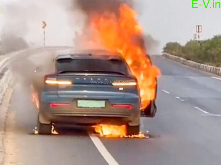 In Chhattisgarh, a Volvo C40 Recharge Electric SUV caught fire - India ...
