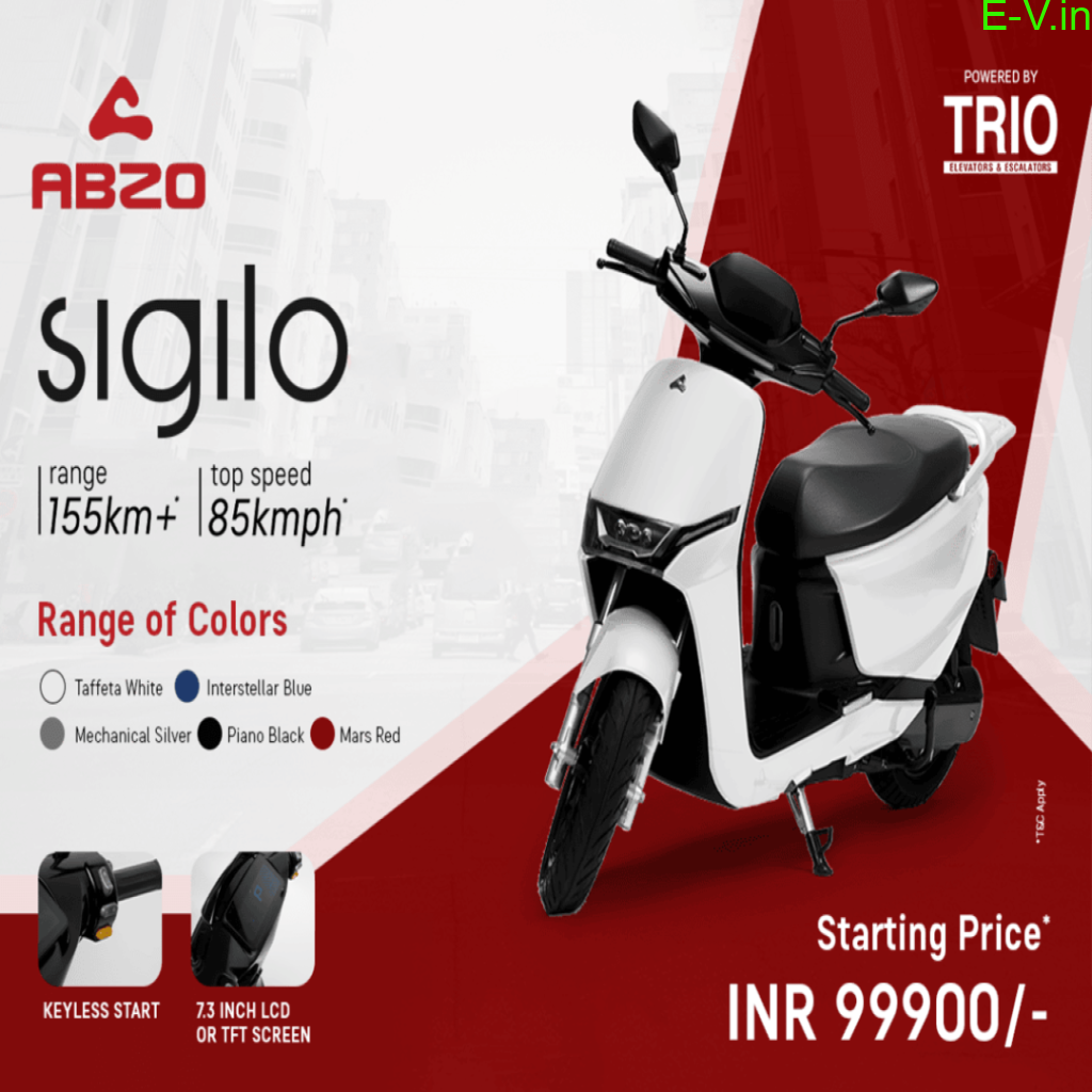 ABZO Motors’ Sigilo Electric Scooter debuts with Smart features - India ...